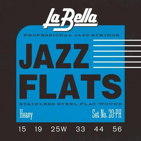 La Bella / 20PH Jazz Flats - Heavy 15-56"La Bella Jazz Flats"はニューヨークの職人により1本ずつ手巻きされ、磨きあげられています。アンプで鳴らすことを前提に強磁性体で出力が増すよう...