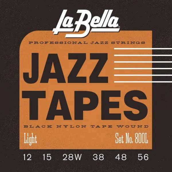 La Bella / 800L Jazz Tapes - Black Nylon Light 12-56Black Nylon Tape for warm, jazzy tone"La Bella Jazz Tapes"は特許取得済みのブラ...