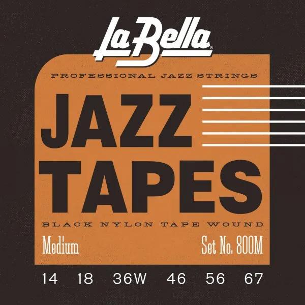 La Bella / 800M Jazz Tapes - Black Nylon Medium 14-67Black Nylon Tape for warm, jazzy tone"La Bella Jazz Tapes"は特許取得済みのブ...