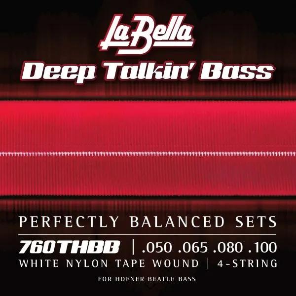 La Bella / 760THBB “Beatle” Bass White Nylon Tape - 50-100"Beatle"ベースセットはバイオリンベースに最適にセット出来るようレングスとゲージが特別に設計されており、Hofner製...