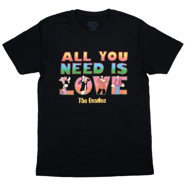 THE BEATLES / ALL YOU NEED IS LOVE1968年に公開されたアニメ映画「Yellow Submarine」の中で使用された楽曲「ALL YOU NEED IS LOVE」のテキストと4人のメンバーが一緒にデザイ...