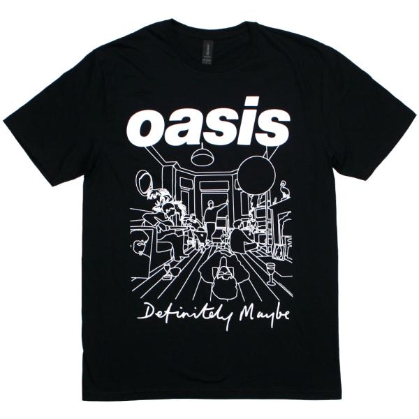 OASIS / DEFINITELY MAYBE (1994)1994年にリリースされたデビュースタジオアルバム「Definitely Maybe」カヴァーアートワークアウトラインデザイン。・100% Soft-Style Cotton・B...