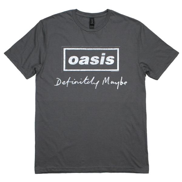 OASIS / DEFINITELY MAYBE (1994)・100% Soft-Style Cotton・Charcoal Grey・Oasis Merchandising Limited.・Made in UK[UNISEX]参考SI...