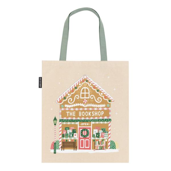 アウト・オブ・プリントGINGERBREAD BOOKSHOP TOTE BAG素材 : 100% Cotton Canvasサイズ : 縦42cm, 横37cm, マチ無し, ハンドル51cmインナーポケット付きMade in the U...