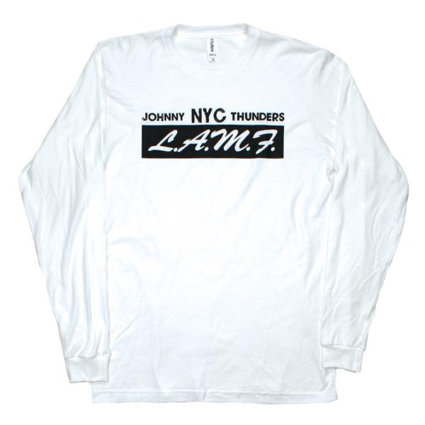 JOHNNY THUNDERS / L.A.M.F.・100% Cotton・White・Official Licensed[UNISEX]参考SIZE : 身幅 : 着丈Small : 44~49cm : 66~71cmMedium : ...