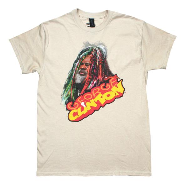 GEORGE CLINTON / HAIR EXPLOSION・100% Cotton・GILDAN HEAVY COTTON・Sand・Official Licensed[UNISEX]参考SIZE : 身幅 : 着丈Small : 44...