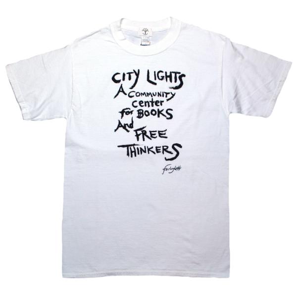 CITY LIGHTSA COMMUNITYCENTERFOR BOOKSANDFREETHINKERSFerlinghettiLawrence Ferlinghettiが1953年に仲間と共にCity Lights Bookstoreを創...