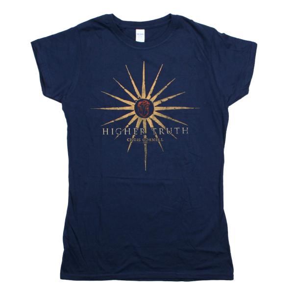 CHRIS CORNELL / HIGHER TRUTH (2015)fourth studio album・100% Cotton・Soft-Style Cotton・Navy Blue・Women's・Official Licensed...