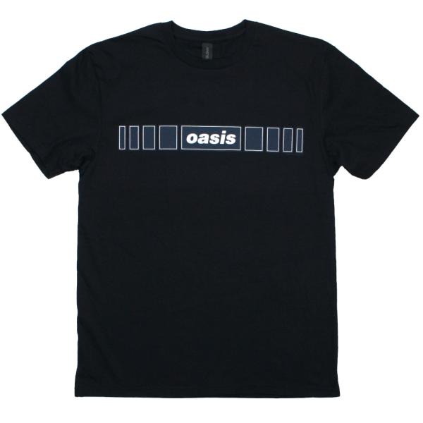 OASIS / HORIZONTAL BARS LOGO・100% Cotton・Soft-Style Cotton・Black・Oasis Merchandising Limited.・Official Licensed・Made in ...