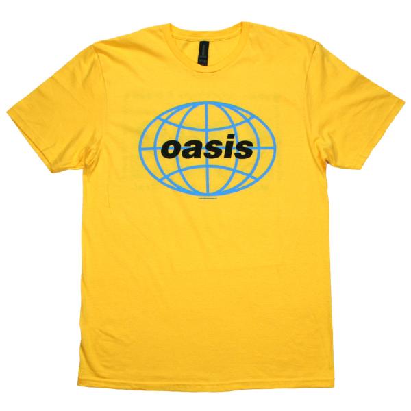 OASIS / 1998 WORLD TOUR - SOUTH AMERICA・100% Cotton・Soft-Style Cotton・Yellow・Back Print・Oasis Merchandising Limited.・Off...
