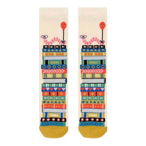 アウト・オブ・プリントBOOKWORM SOCKSArtwork by Holly MaguireOur delightful Bookworm socks are the perfect accessory for every book ...