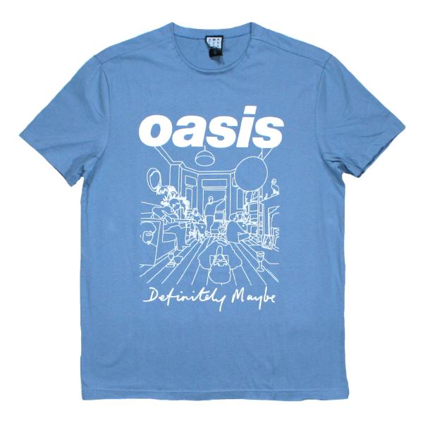 OASIS DEFINITELY MAYBE OUTLINE・100% Cotton・Strange Blue・Soft Carbon Brushed Finish（ヴィンテージ感を演出するカーボンブラッシュ加工）・Twin-Needle ...