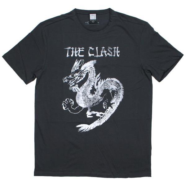 THE CLASH / DRAGON・100% Cotton・Charcoal・Soft Carbon Brushed Finish（ヴィンテージ感を演出するカーボンブラッシュ加工）・Twin-Needle Chain Stitch On ...