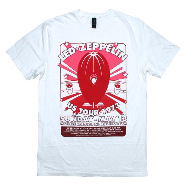 LED ZEPPELIN / US TOUR 1973 - MOBILE MUNICIPAL AUDITORIUM1973年5月13日(日)にアラバマ州モービルのMunicipal Auditoriumで行われたコンサートのポスターデザイン...