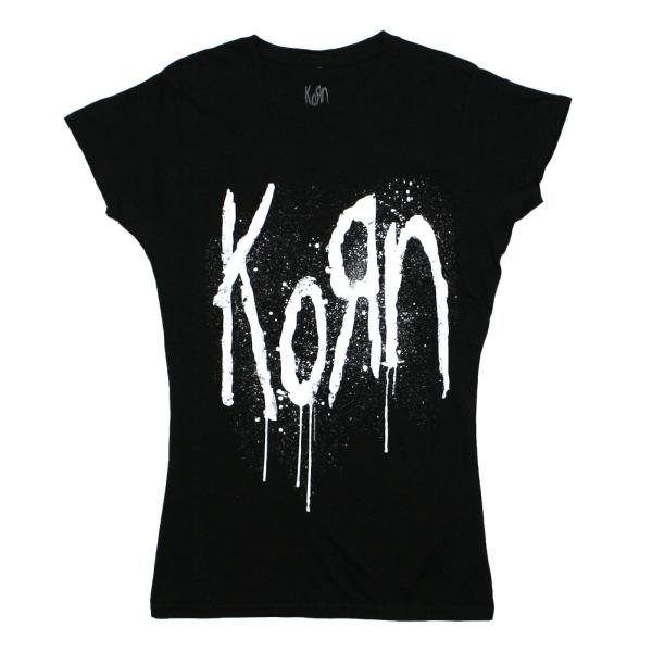 KoЯn / STILL A FREAK・100% Cotton・Soft-Style Cotton・Black・Back Print・Women's・Official Licensed・Made in UK[WOMEN'S]参考SIZE ...