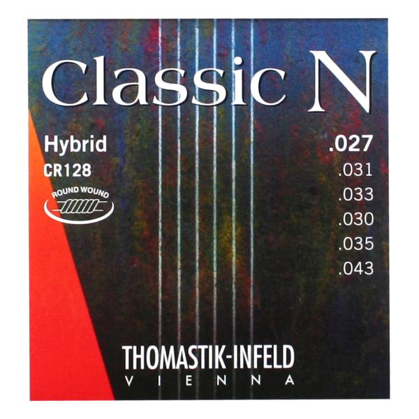 THOMASTIK-INFELD / CLASSIC NHybrid CR128Thomastik-Infeldが誇るクラシックギター用ナイロン弦の定番モデル「Classic N」透明感のある澄んだ音色と、自然でバランスの取れたレスポンスが...