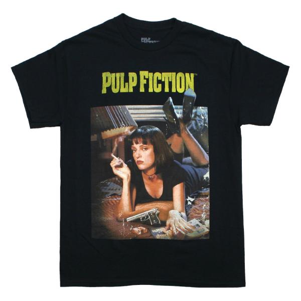 PULP FICTION / MIA WALLACE POSTER1994年に公開されたクエンティン・タランティーノ監督による映画作品「Pulp Fiction」のポスターデザインがプリントされています。・100% Cotton・Black...