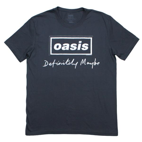 OASIS / DEFINITELY MAYBE (1994)・100% Soft-Style Cotton・Charcoal Grey・Oasis Merchandising Limited.・Made in UK[UNISEX]参考SI...