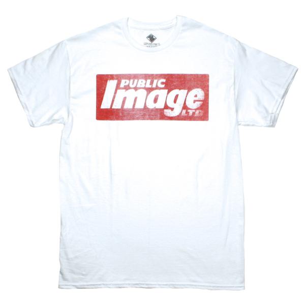 PUBLIC IMAGE LTD / NEWS LOGO・100% Cotton・White・Official Licensed・Made in UK[UNISEX]参考SIZE : 身幅 : 着丈Small : 44~49cm : 67~...