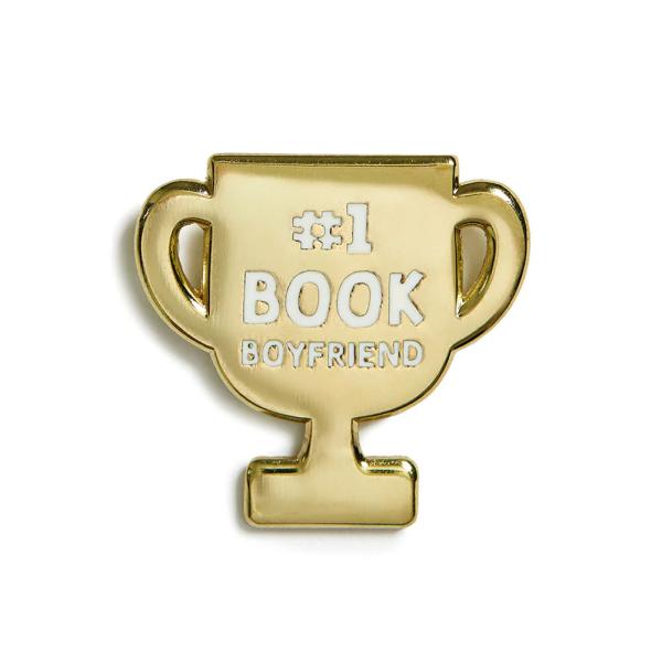 アウト・オブ・プリント#1 BOOK BOYFRIEND HARD ENAMEL PINThis high-quality brass pin is perfect for adorning your jacket, backpack, o...
