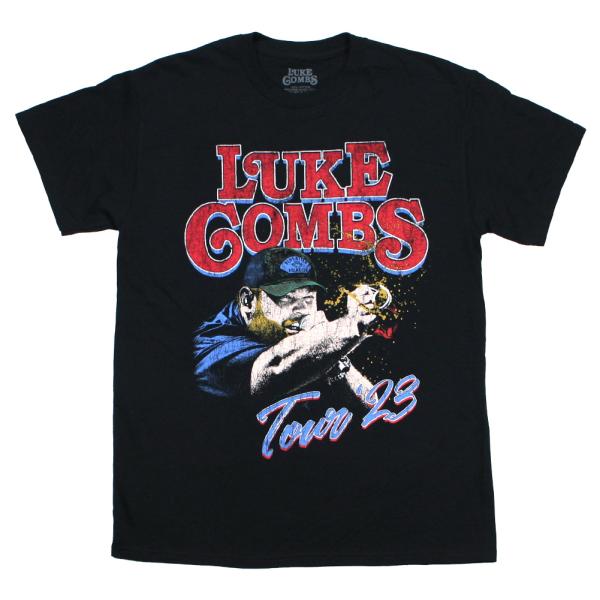 LUKE COMBS / TOUR '23・100% Cotton・Black・Official Licensed・Made in Honduras・Ex. Tour※こちらの商品はライブ会場で販売された後、倉庫で長期間保管されていたデッド...