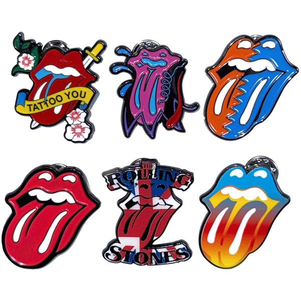 THE ROLLING STONES / TONGUES EVOLUTION PIN BADGE SET専用ケースに収められたTongue and Lips ロゴの歴代バリエーションを集めたピンバッジセット。ケースはマグネット式のフラップで...
