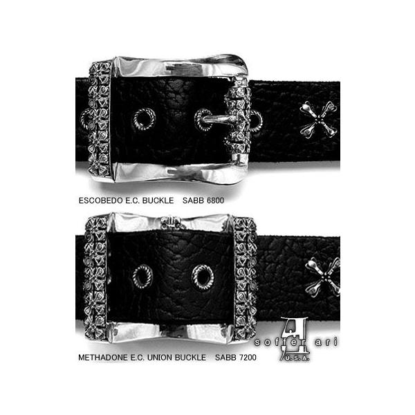 トップ式バックル silver925 ベルトバックル金具 エスコベド E.C. Soffer Ari ソファーアリ  メンズベルト シルバー製 USAバックル レザーベルト 本革ベルト 海外製 アメリカ製 輸入バックル 正規品 おしゃれ 人...