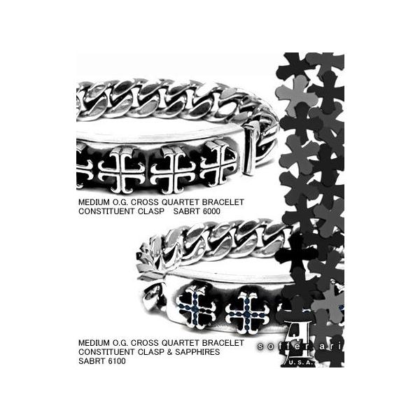 シルバー925 ブレスレット クロス  メンズ レディース 30代 40代 50代 60代 ファッション USA製 アメリカ 人気 セレブ 高級ブランド 正規品 おしゃれ ハード ロック rock 美しい キレイ お洒落 Soffer Ar...