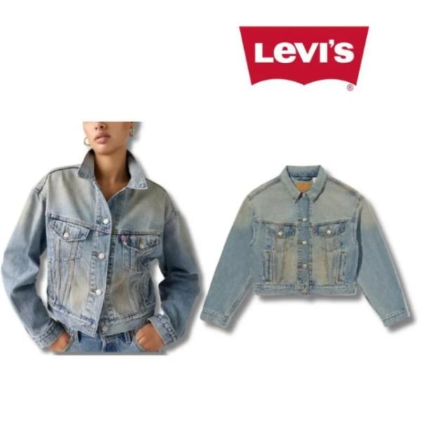【商品説明】Levi’s SHRUNKEN 90s トラッカージャケット（MEDIUM INDIGO - WORN IN）は、アイコニックな’90sトラッカージャケットをクロップド丈で再構築した、今の気分にぴったりな一着です。無駄のないシン...
