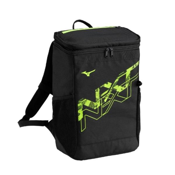 商品名　★ミズノ【N-XTバックパック(20L)】33JDC00294ブラック/ライムグリン★製造メーカー ミズノ株式会社：ベトナム製定価 本体税込価格￥7,700（税抜価格￥7,000）商品サイズ：L28×W14×H40cm：約２０リット...