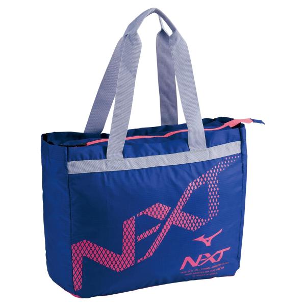 商品名 ●ミズノ）ポケッタブルトートバッグ33JM044287ネイビー×ピンク/約20リットル★製造メーカー ミズノ株式会社：中国製定価 本体税込価格￥２，７５０（税抜価格￥２，５００）商品サイズ 縦：L40×W15×H32cm：約20リッ...