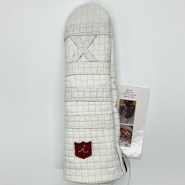 イリアックゴルフ　本革 ヘッドカバーポロシリーズユーティリティ用独特の印象的なデザインが特徴のPOLOシリーズです■イリアックゴルフは2005年の設立以来、多くのPGAツアー選手、セレブリティに商品を提供しているアメリカのゴルフアパレル＆ア...