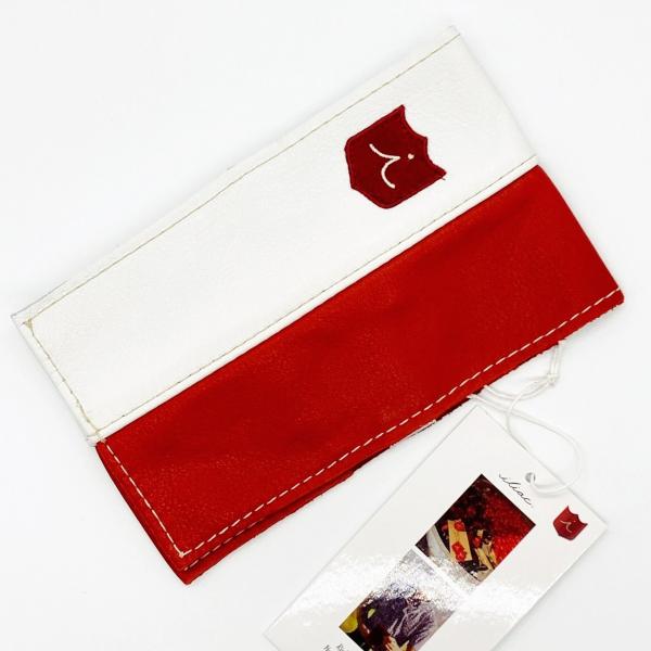 Iliac Golf Yardage Book Cover Front 9 Back 9 Collection Sunday Red  Pure White ヤーデージブックカバー フロント9 バック9 コレクション サンデーレッド ピュア...