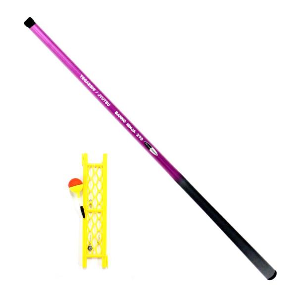 初心者やビギナーの春、夏、秋の渓流釣りやハゼ釣りなど手軽に釣りを楽しむ為の入門セットです。仕舞もコンパクトなのでキャンプのお供にも最適です。セット内容：竿(2.7m)、仕掛け、ウキ【送料無料】※一部地域を除きます