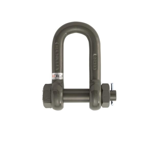 【特長】●「軽量シャックル」は特殊合金鋼を使用し、さらに熱処理を施した強度に優れたシャックルです。●同一揚量における製品重量はJIS-B 2801に規定されるシャックルの約1/2の軽さとなっています。●製品は全品磁粉探傷検査を実施、検査証明...