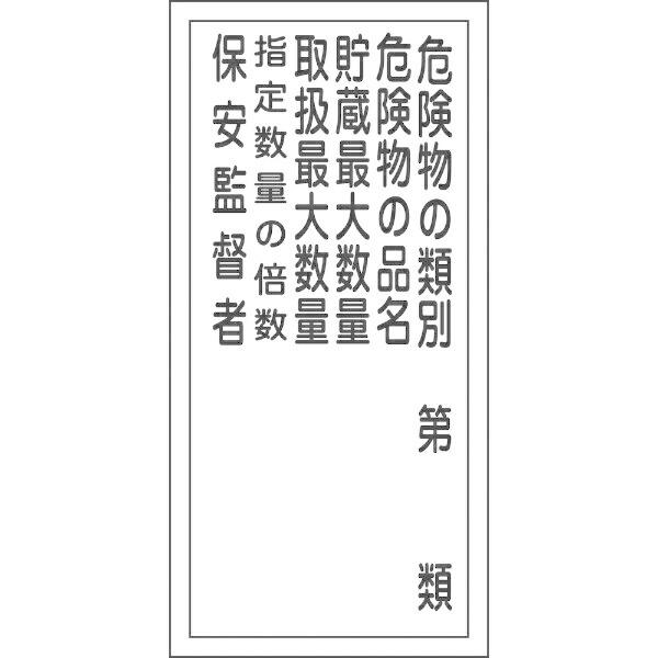 ■危険物の規制に関する規則第18条および火災予防条例により指定されている施設などに表示する標識です。【仕様】表示内容:危険物の類別、取付仕様:穴ナシ(加工フリー)、縦(mm):600、横(mm):300、質量(g):260取付方法:ビス止め...