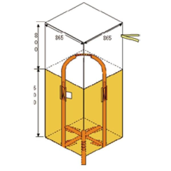 サイズ：865mm角×H600材質：ポリプロピレン(UV剤入)反転ベルト・フック付     【※注 お客様の要望と商品を近づけるための項目で実際の商品仕様とは異なる場合があります、ご注意ください！】【※注 実際の商品仕様とは若干異なる場合が...