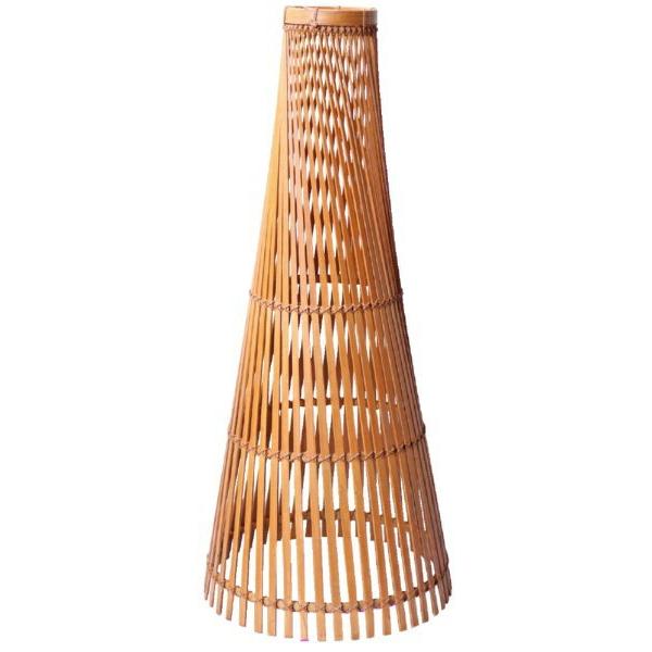 特長プラスチックコーンの上に被せて使用する竹製の商品です。和風建築の場に溶け込み、景観を損ねずに既存のカラーコーンを目立ちにくくします。材料は天然竹と籐を使用し、ひとつひとつ手作業で編み込んでおりますので落ち着きと温もりを感じることが出来ま...