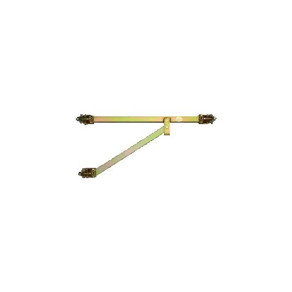 腕木(角柱)長：500mm クランプ部：φ48.6・φ42.7兼用仮設工業会認定品【※注 実際の商品仕様とは若干異なる場合があります,ご注意ください!】