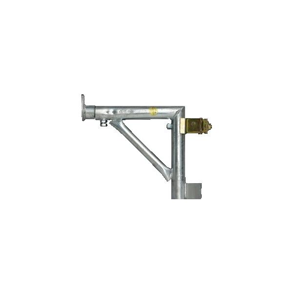 腕木伸縮範囲：300mm〜500mmクランプ部：φ48.6・φ42.7兼用材質：ドブメッキ　STK400仮設工業会認定品※必ず規定締付トルク350kgf・cmでのご使用をお願いいたします。【※注 実際の商品仕様とは若干異なる場合があります,...