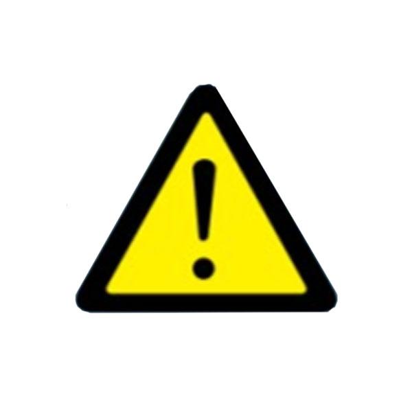 材質：テトロンステッカー製サイズ：一辺90m/m三角10枚1組