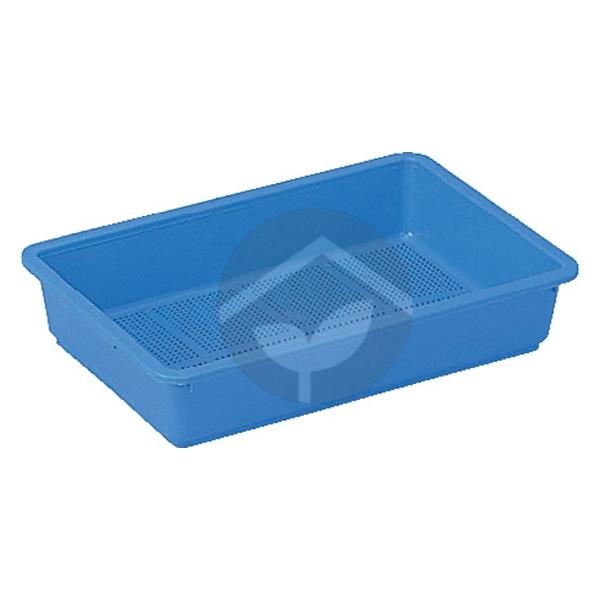 外寸： 450×300×91mm内寸：418×268×80mm有効内寸：398×248×80mm材質：PE内容量：8.4L底面形状：格子網目リブ底面一部アミ目有※注意※本商品は法人様宛限定となりますので配送先の屋号(会社名や団体名)の記載を...