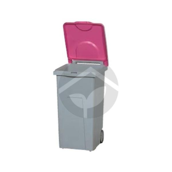 外寸：523×435×813mm内寸：390×390×705mm材質：PPキャスター：φ130 2輪エラストマー車(ストッパー付)・φ32 2輪ゴム車呼び容量：91リットルフタ裏面にパッキン付、底面に排出キャップ付※注意※本商品は法人様宛限...