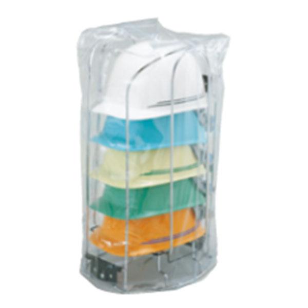 5-6個収納　ビニールカバー付きH540×W270mm※ヘルメットは商品に含みません。