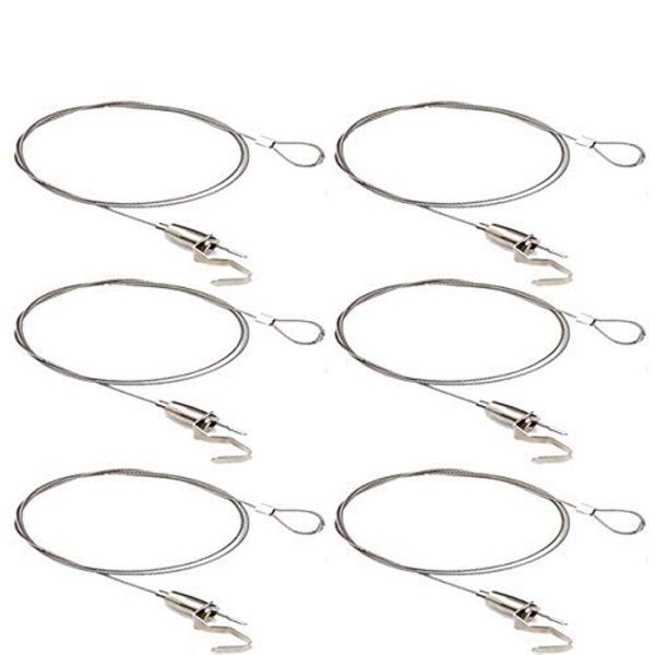 ◆ 当店は紙での領収書の発行は行っておりません◆ 初期不良は、1週間以内にご連絡下さい。それ以降の対応は出来ませんので、ご注意下さい。◆ 初期不良以外の故障は、メーカーにお問合せ下さい。【商品概要】ワイヤー長さ：1.5m、6本セットです。 ...