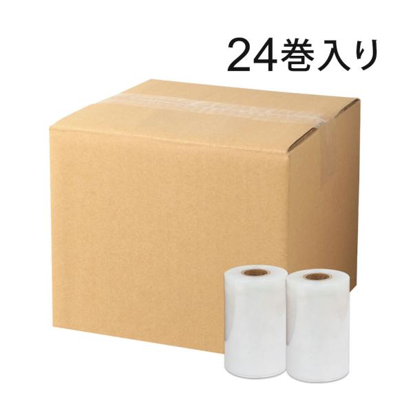 ★沖縄県、又は一部離島への配送は行っておりません。予めご了承ください。【商品詳細】色：透明厚み：17μサイズ：幅100mm×150m巻紙管内径：1インチ材質：ポリエチレン【検索ワード】梱包資材　ストレッチフィルムミニ ハンディラップ 梱包用...
