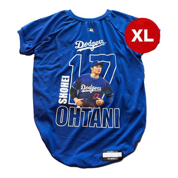 【送料無料・同梱可】MLBの公式、大谷翔平選手モデルのペットグッズが登場。メジャーリーグファン必見!!ロサンゼルスドジャース、大谷翔平選手モデルの可愛いワンちゃんのＴシャツ。大好きなチームのユニフォームを大好きなペットが着る。考えるだけで、...