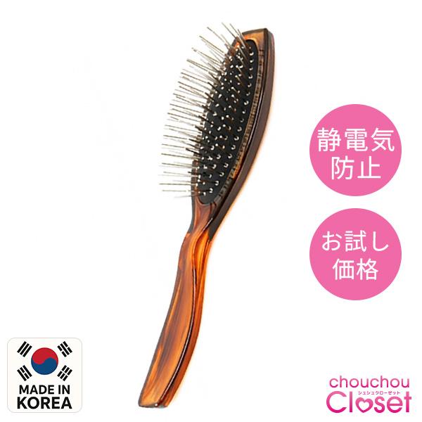 Chouchou closet 韓国ウィッグ専門店 シュシュクローゼット商品名：ウィッグ専用ブラシ静電気防止の金属製のブラシと樹脂製の柄で、髪に絡みにくくスタイリングのしやすさが特徴のウィッグ専用ブラシです。検索　耐熱ファイバー  人工毛 ...