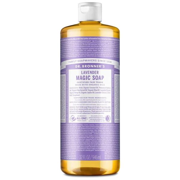 【製品について】ブランド Dr.Bronner's ドクターブロナーアイテム 1本 Dr.Bronner's ドクターブロナー マジックソープ LA ラベンダー 946mL  顔ボディ用洗浄料内容量 946mL香り　LA(ラベンダー)原材料...