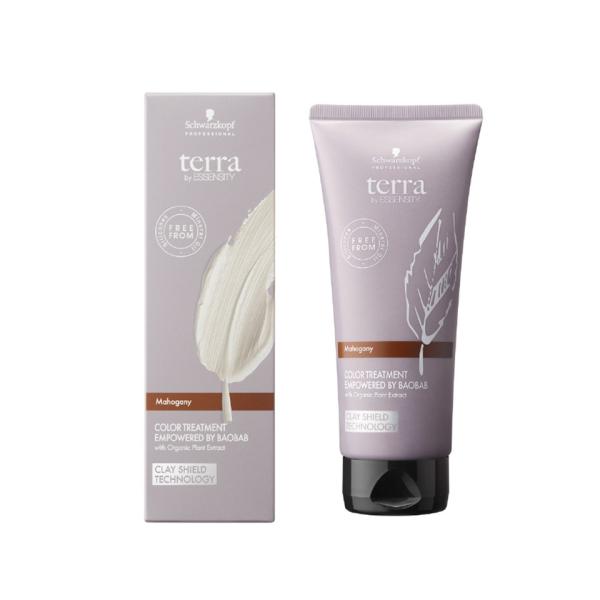 【製品について】ブランド　terra テラアイテム　Schwarzkopf terra シュワルツコフ テラ カラートリートメント マホガニー 180g 赤みのある茶色内容量　180gメーカー　Schwarzkopf シュワルツコフ